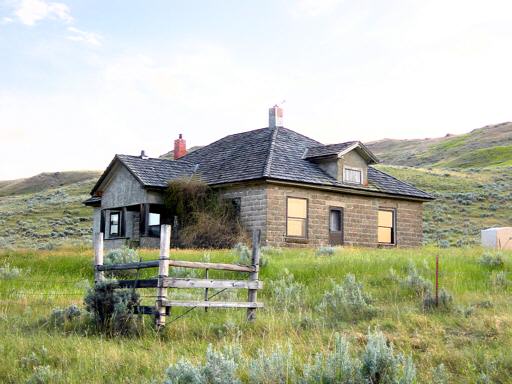 Entering Wyoming - The Old Childress Place - Near East Ulm, Wyoming