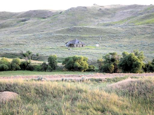 Entering Wyoming - The Old Childress Place - Near East Ulm, Wyoming